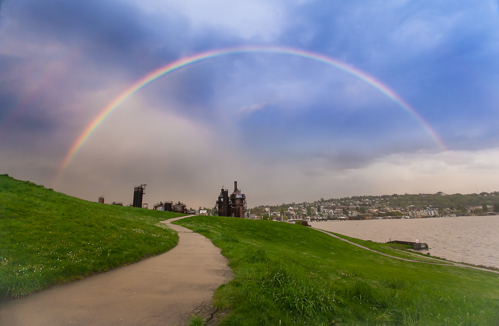 Seattle photographer travel blog - Gas Works Park kite hill with ...